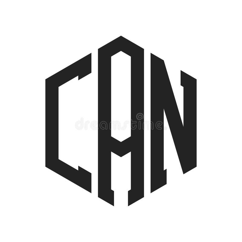 CAN Logo Design. Initial Letter CAN Monogram Logo Using Hexagon Shape ...
