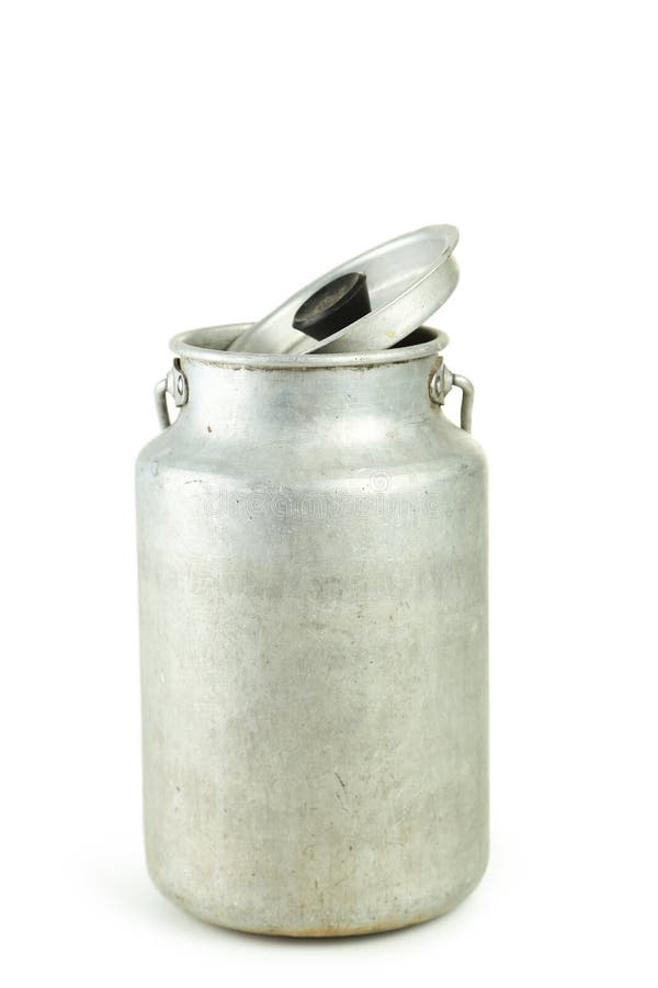 Can for milk stock photo. Image of single, crockery, isolated - 53424692