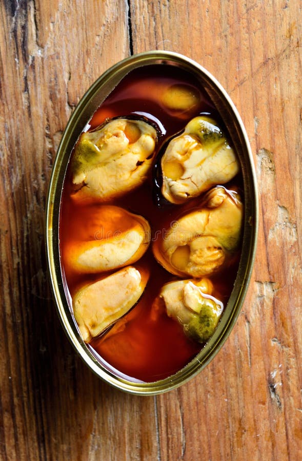 A can of mussels on stock image. Image of delicious - 114653889