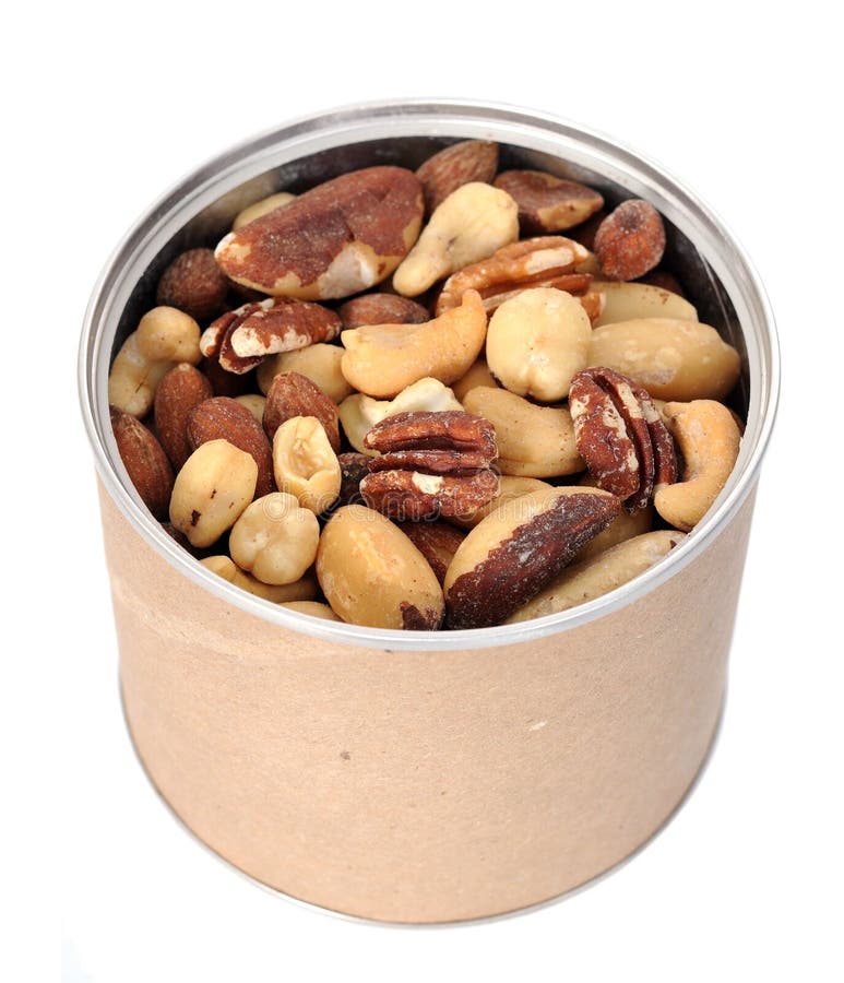 Can of nuts stock photo. Image of ingredient, roasted - 41281428