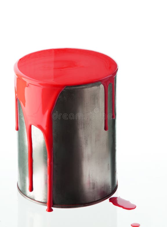 Can with paint stock photo. Image of mess, acrylic, messy - 24502870