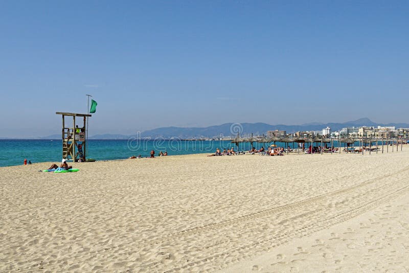 Can Pastilla Beach Hotels and People Editorial Photo - Image of beach ...