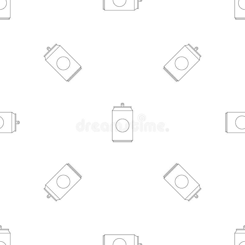 Can Pattern Seamless Vector Stock Vector - Illustration of liquid ...