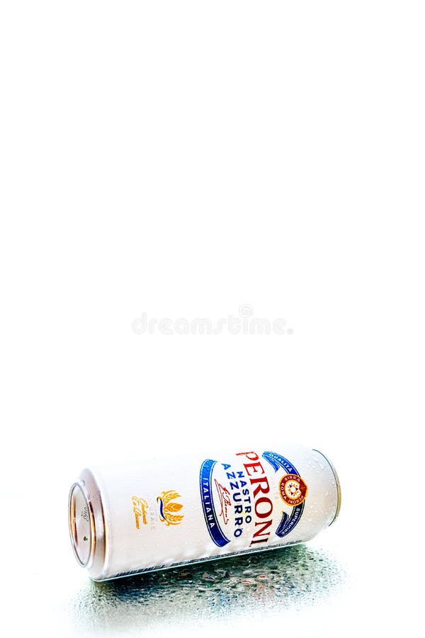 Can of Peroni Nastro Azzurro Beer in Bucharest, Romania, 2021 Editorial ...