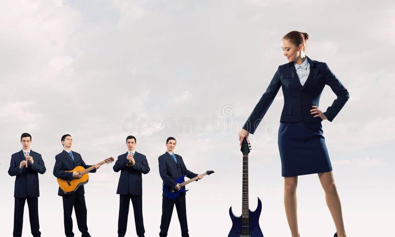 Business Woman Playing Multi Instruments Stock Photos - Free & Royalty ...