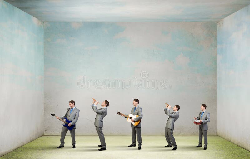 He Can Play All Instruments Stock Photo - Image of business, music ...
