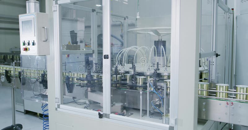 Can production factory stock video. Video of canned - 155774687