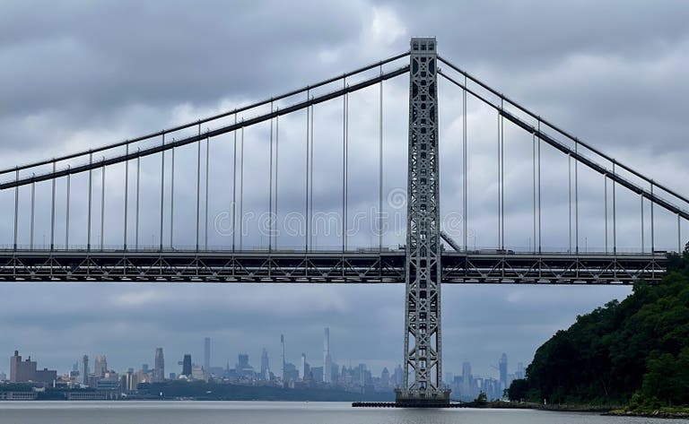 Image of the Bronx-Whitestone Bridge Stock Image - Image of stadium ...