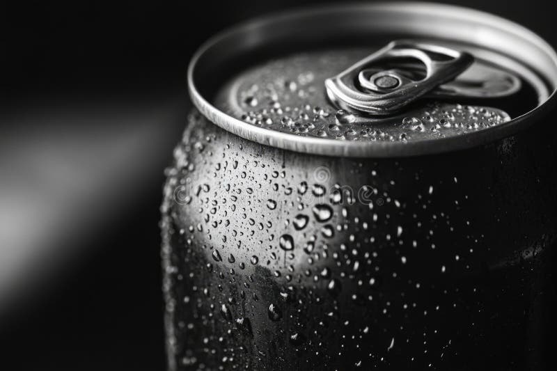 Can Soda Water Droplets Forming Condensation Stock Photos - Free ...