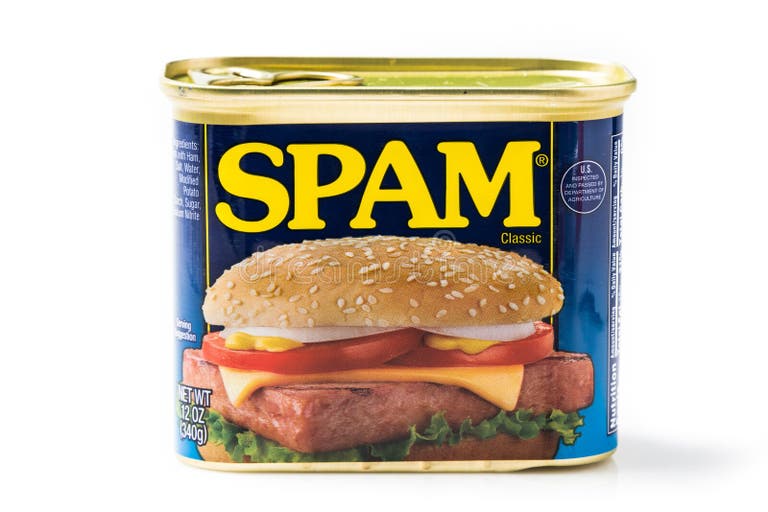 Can of Spam classic editorial photography. Image of full - 111430807