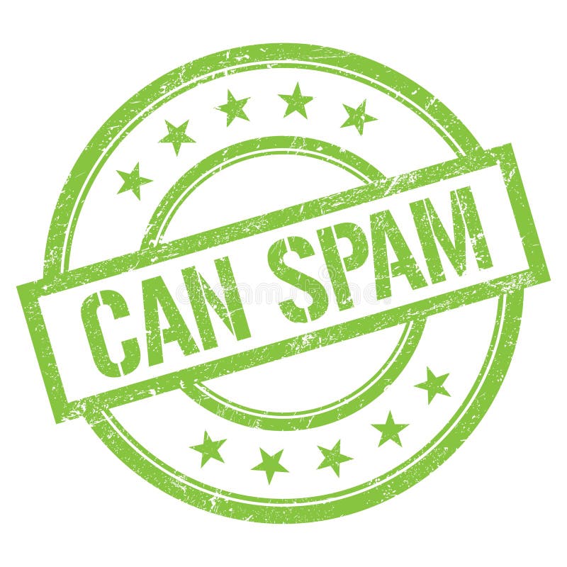 CAN SPAM Text Written on Green Vintage Stamp Stock Illustration ...