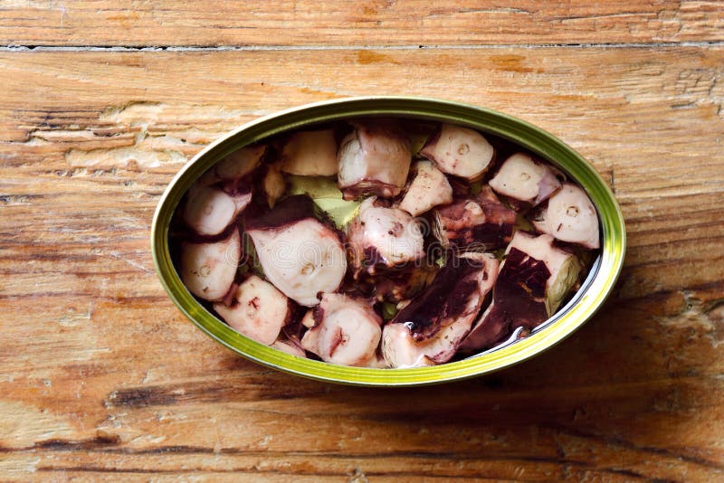 A can of squid on a stock photo. Image of cooking, eating - 114653828