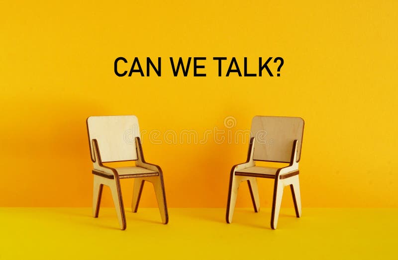 Can we Talk As Difficult Conversation Concept Stock Image - Image of ...