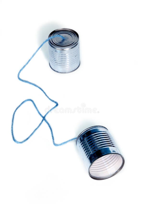 Tin Can Phone stock photo. Image of sound, play, receiver - 13421938