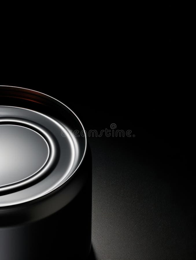 A Can of a Tin with an Apple Inside on the Table, AI Stock Illustration ...