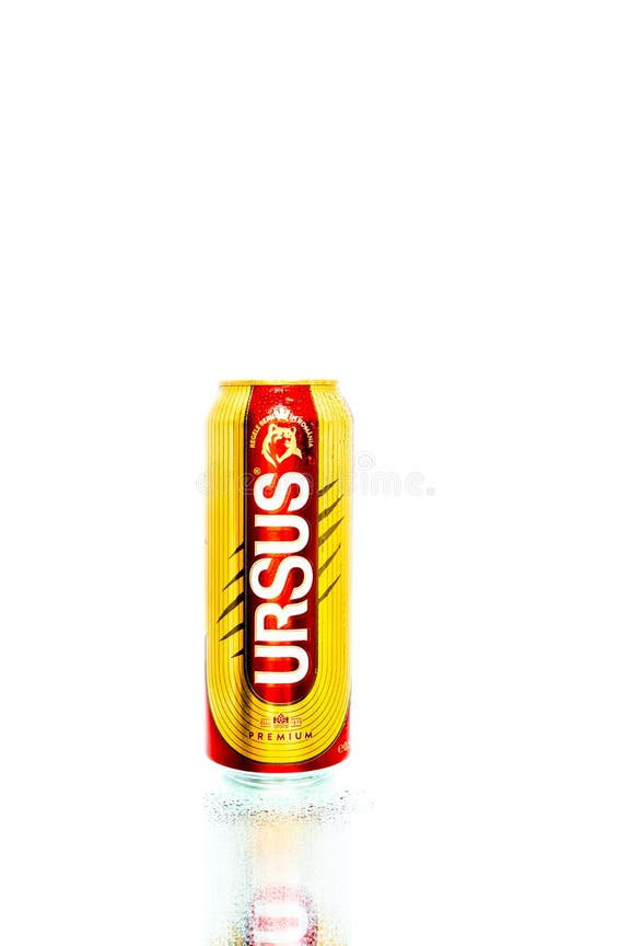 Can of Ursus Beer in Bucharest, Romania, 2021 Editorial Photography ...