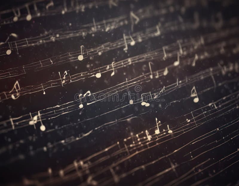 Music Notes Background, Wallpaper Music Notes. Stock Illustration ...