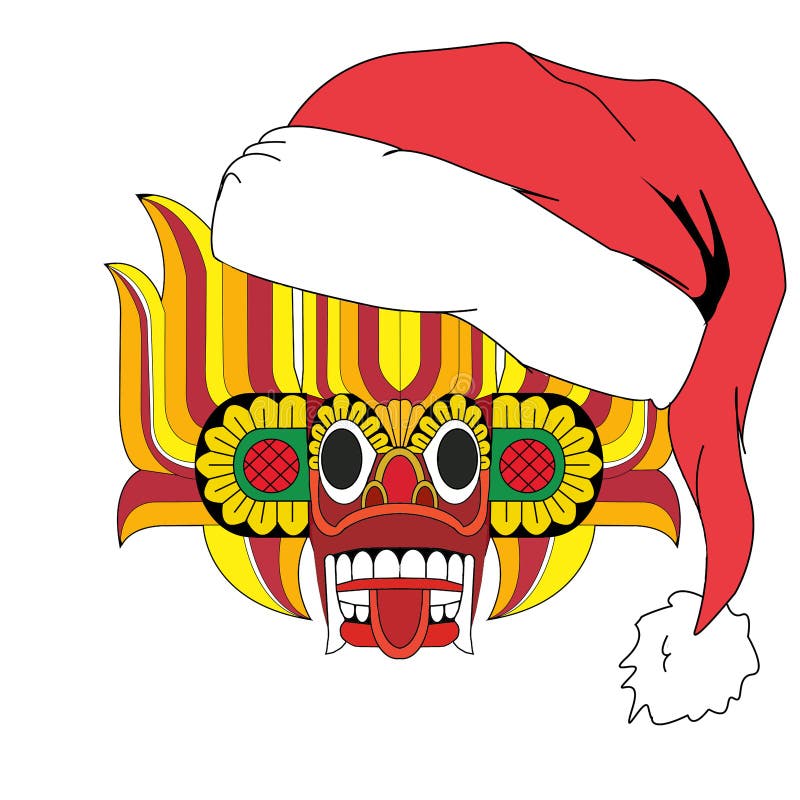 New Infographic Red Santa Hat Devil on Isolated White Background Stock ...