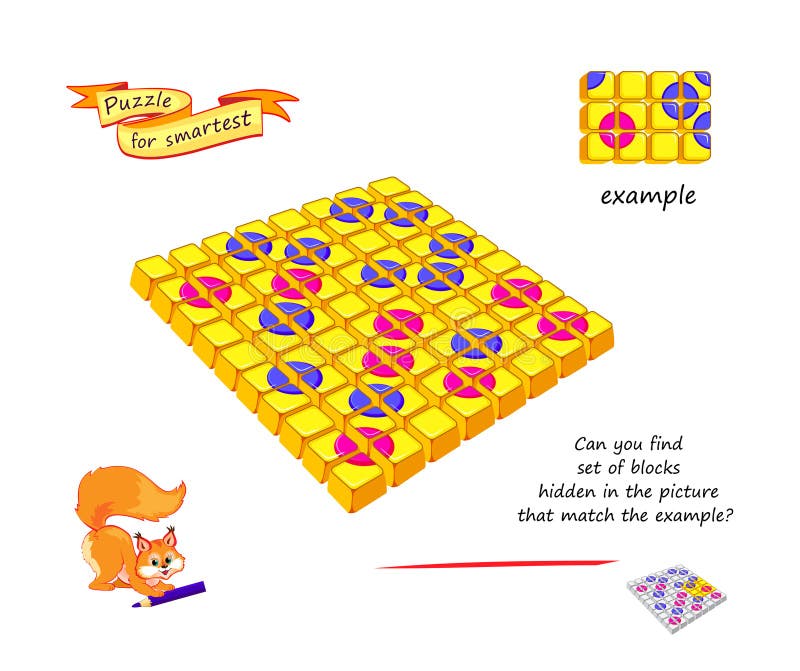 Can You Find Set of Blocks Hidden in the Picture that Match the Example ...