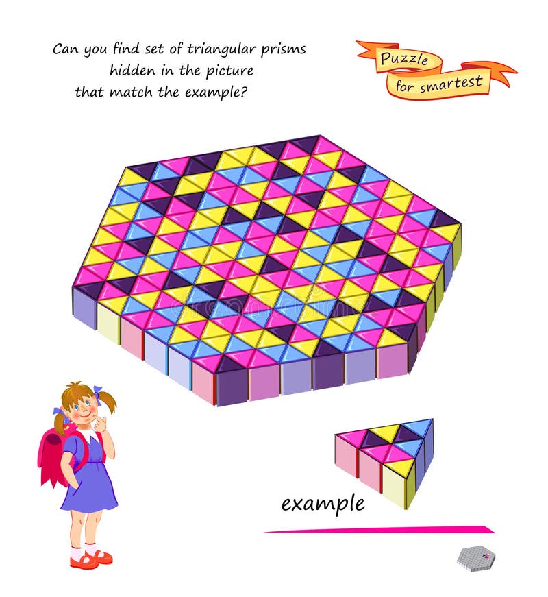 Can You Find Set of Triangular Prisms Hidden in the Picture that Match ...