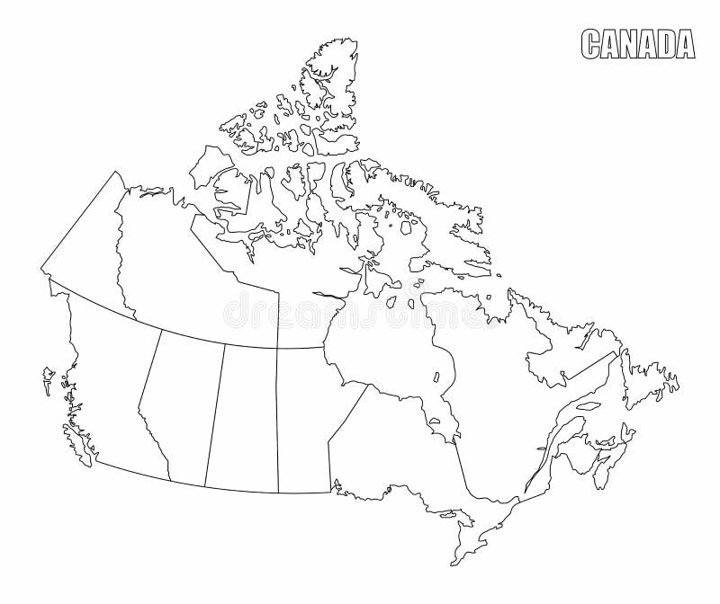 Canada, Administrative Divisions, Provinces and Territories, Colored ...