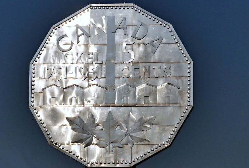 Canada biggest nickel stock image. Image of smokestack - 369631595