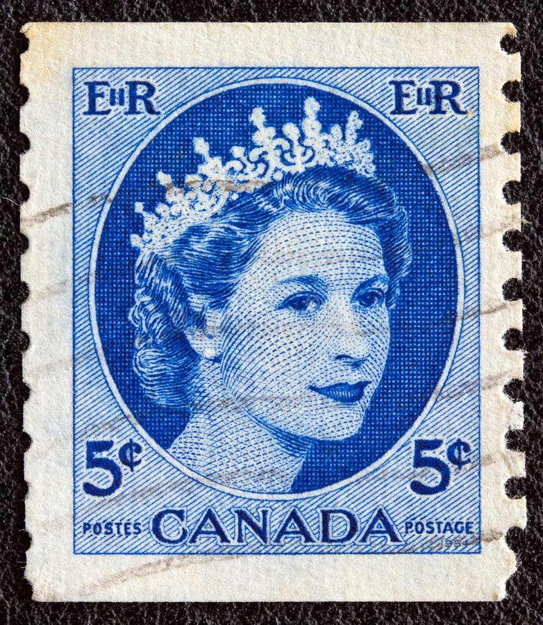 CANADA - CIRCA 1954: a Stamp Printed in Canada Shows a Portrait of ...