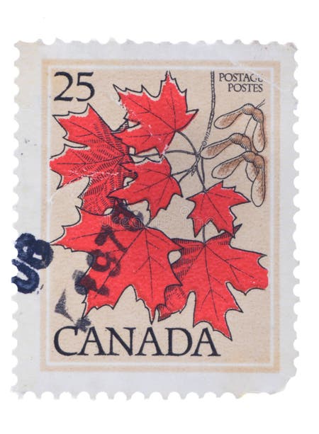 CANADA - CIRCA 1977: a Stamp Printed in Shows Sugar Maple Editorial ...