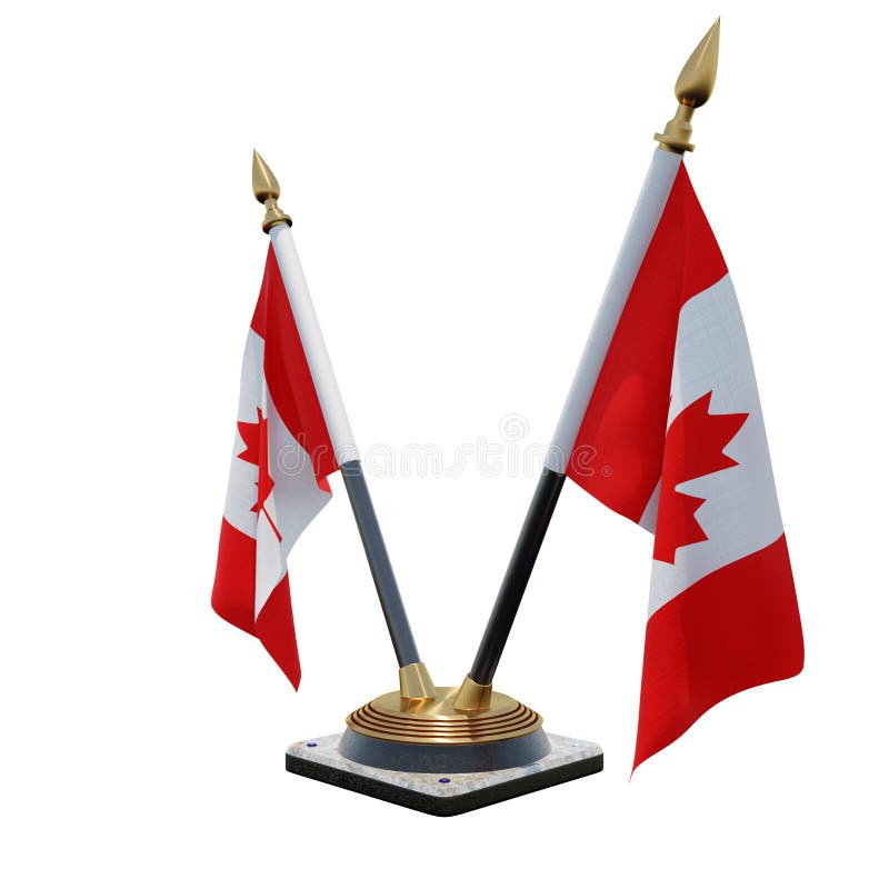Canada 3D flag stock illustration. Illustration of international ...
