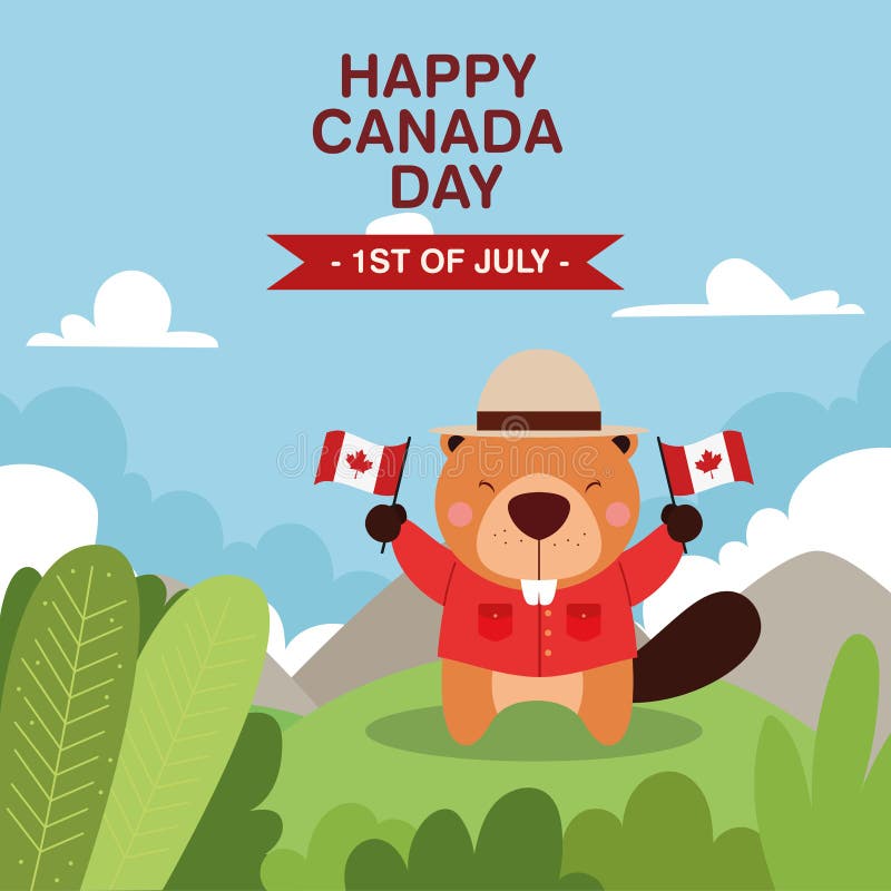 Canada day card stock vector. Illustration of july, maple - 191339834
