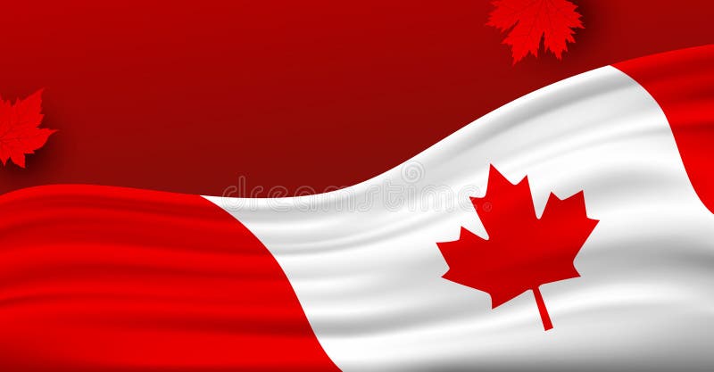 Canada Day 1st of July Banner Design with Copy Space Vector ...