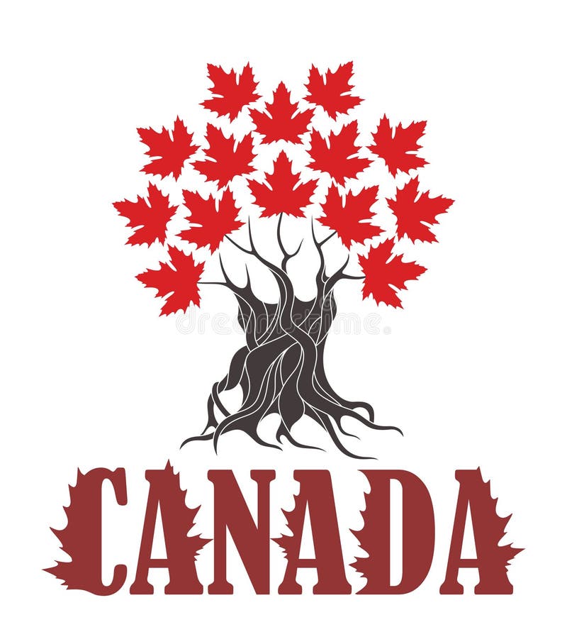 Symbole Canada illustration stock. Illustration du blanc - 6582985