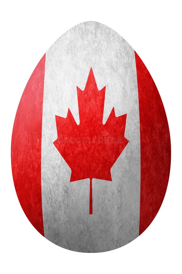 Canada Easter Egg, National Flag Egg Stock Illustration - Illustration ...