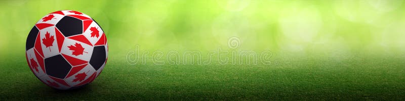 Canada flag ball stock image. Image of world, soccer - 136677229