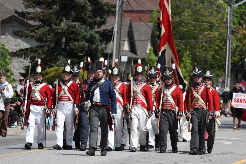 Canada Flag Day Parade Battle of Stoney Creek Editorial Image - Image ...