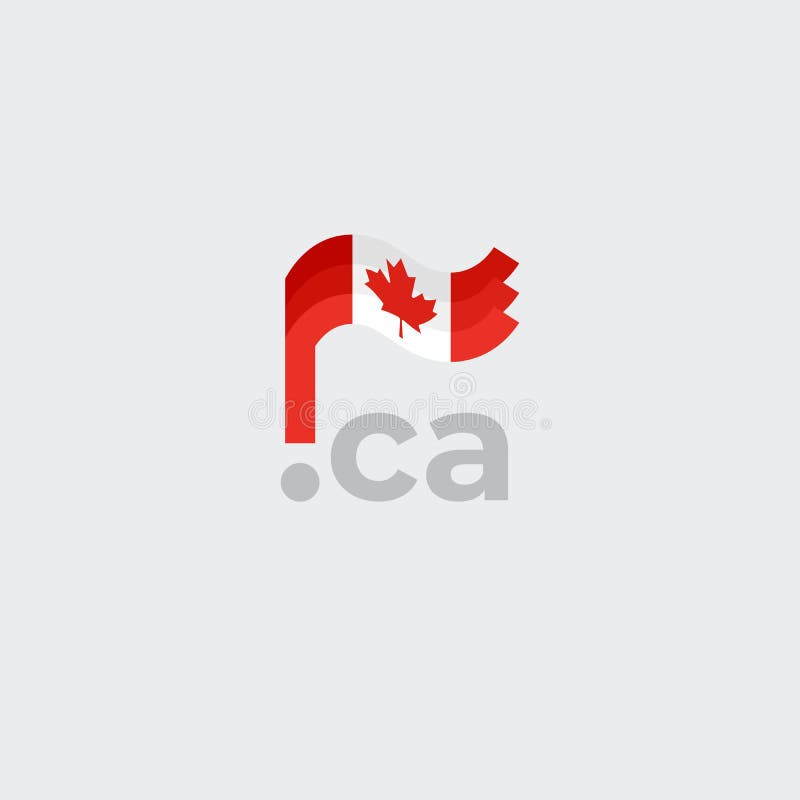 Canada Flag Icon. Original Simple Design of the Canadian Flag on White ...