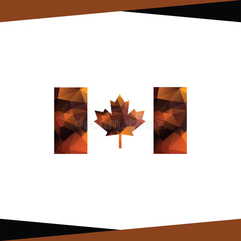 Canada Flag Logo Icon stock vector. Illustration of colours - 159025247