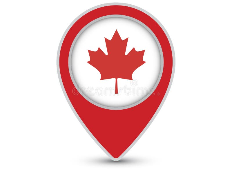 Canada Flag Map Pointer Design Stock Vector - Illustration of ... Canada Flag Map Pointer Design Stock Vector - Illustration of ...