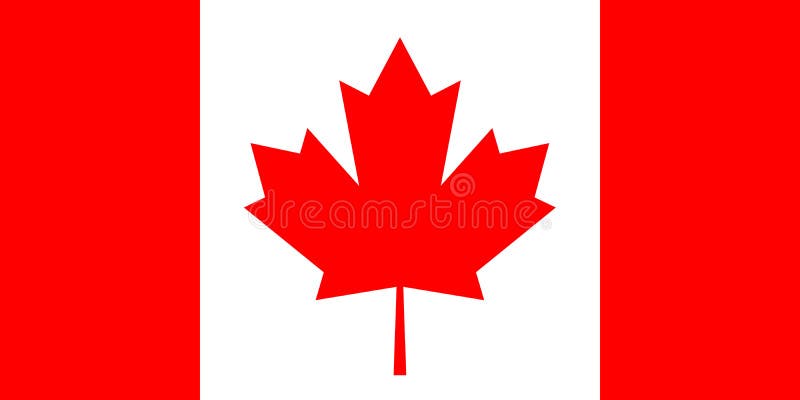 Canada Flag, Official Colors and Proportion Correctly. Stock Vector ...