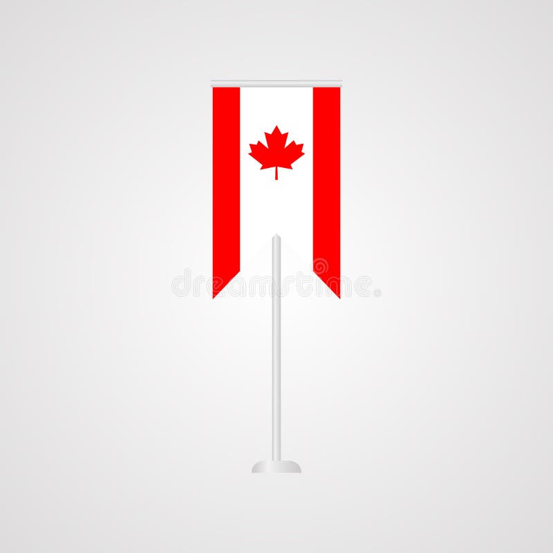Canada flag sign stock illustration. Illustration of maple - 109787361
