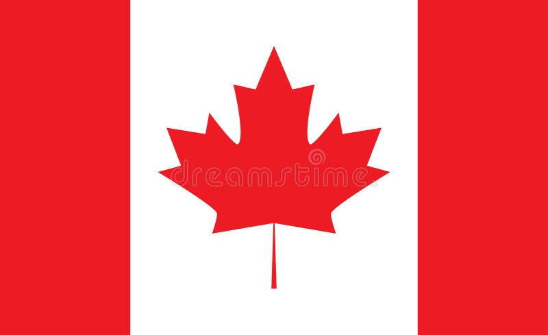 Canada Flag. Simple Vector Canadian Flag Stock Vector - Illustration of ...
