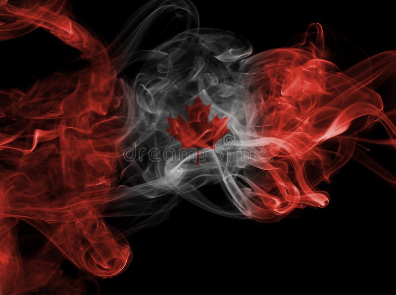 Canada flag smoke stock image. Image of mystical, abstract - 103773397