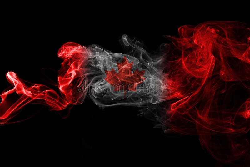 Canada flag smoke stock image. Image of mystic, national - 105387859