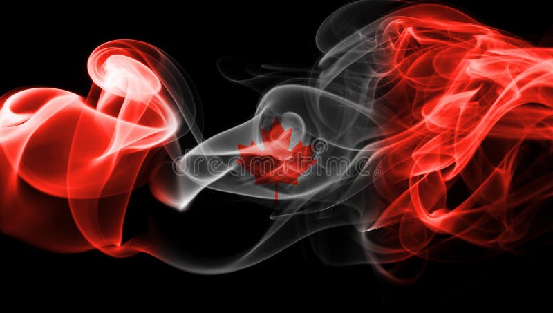 Canada flag smoke stock photo. Image of isolated, abstract - 106272146