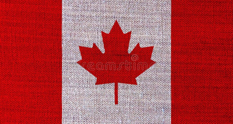 Canada Flag with Texture on Background Stock Illustration ...