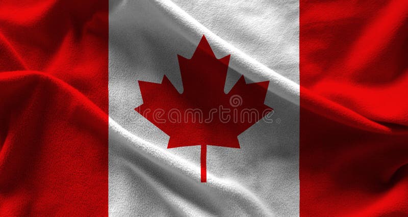 Canada Flag with Texture on Background Stock Illustration ...
