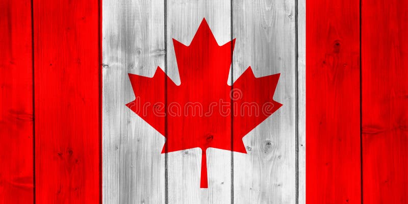 Canada Flag on the Texture. Concept Collage Stock Photo - Image of ...