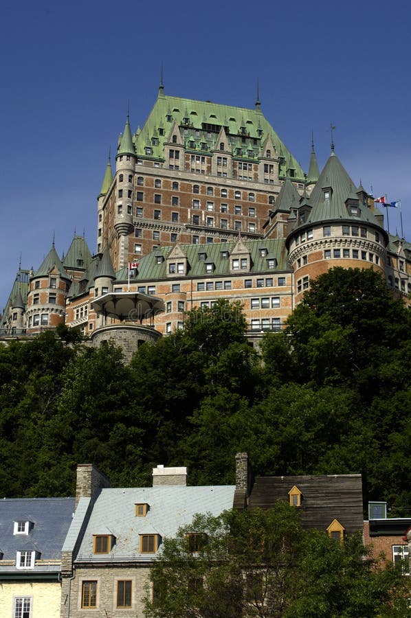 Canada, Frontenac castle stock photo. Image of tourism - 7397416