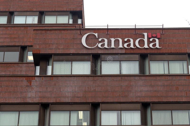 Canada Government Sign View Editorial Photography - Image of country ...