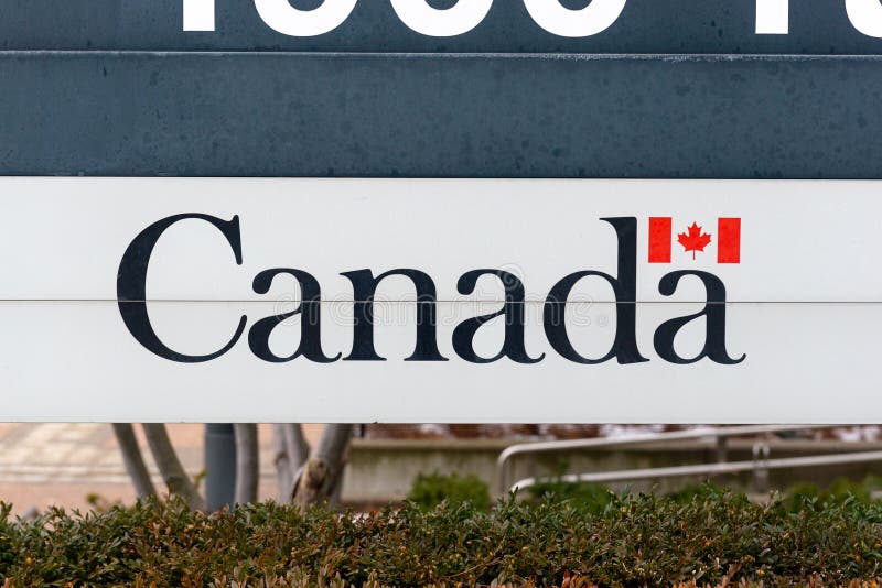 Canada Government Sign View Editorial Photography - Image of color ...